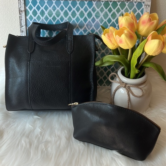 Portland Leather | Bags | New Portland Leather Goods Pebbled Black ...